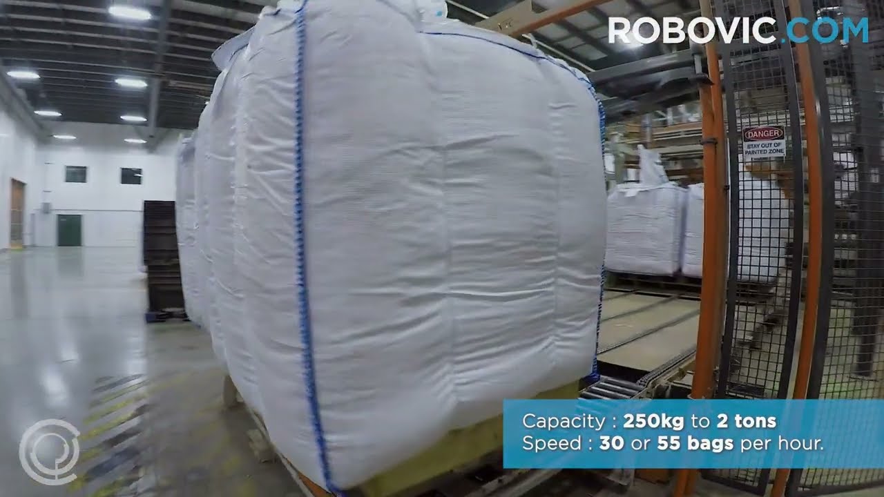 Fully Automated Tote/Big Bag Filling System | ROBOVIC Inc.