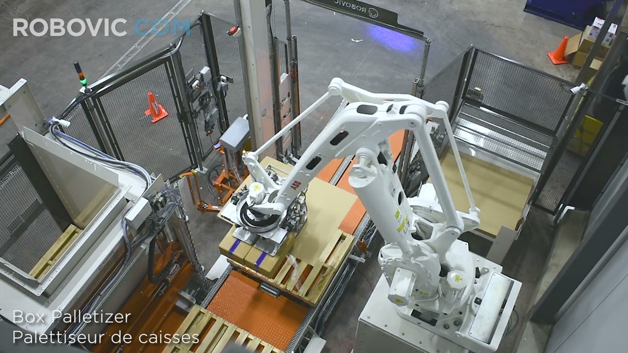 Box Palletizer | High Performance Automatic Solution | ROBOVIC Inc